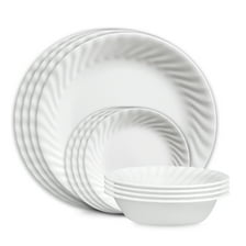 Corelle Bella Faenza Embossed Dinnerware Set, 18-Piece, Durable ...