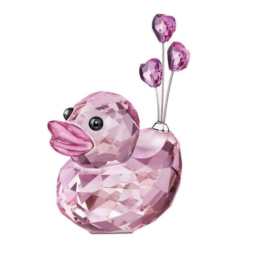 Swarovski Color Crystal Duck Figurine HAPPY DUCK SWEETHEART #1143438 ...