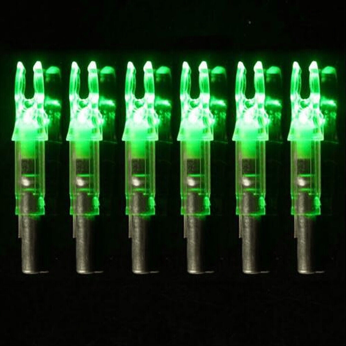 LED Lighted Nocks Archery Arrow Shooting Hunting 6.2mm Nocks Tail green ...