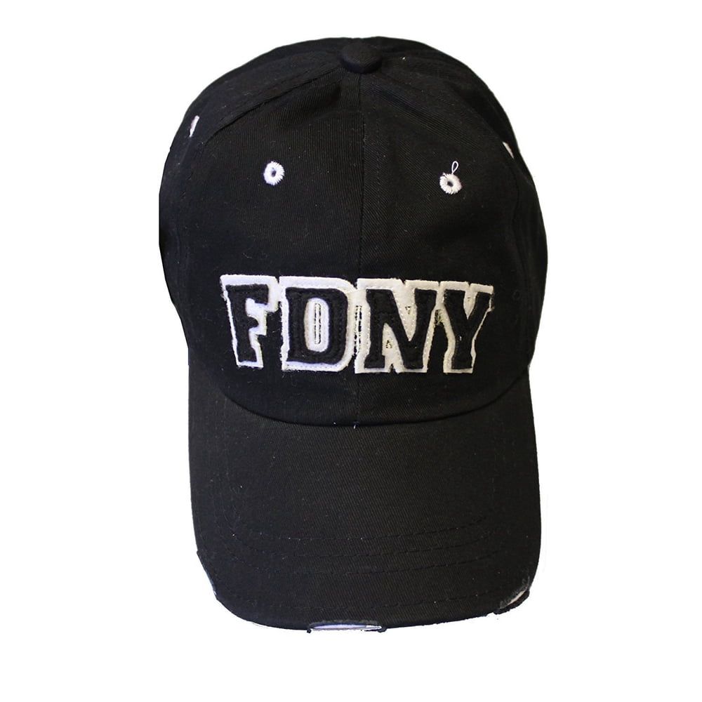 FDNY Baseball Hat Fire Department Of New York City Black & White One ...