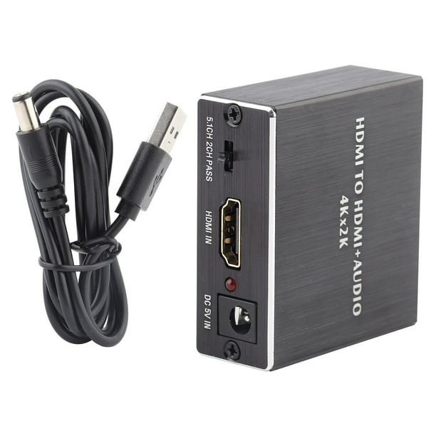 Extractor y divisor de audio HDMI 4K*2K Convertidor HDMI a HDMI+SPDIF+Salida de audio de 3,5 mm ...