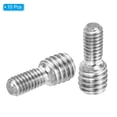 Uxcell M4x0.7 to M6x1 Double End Threaded Stud Screw Bolt 304 Stainless ...