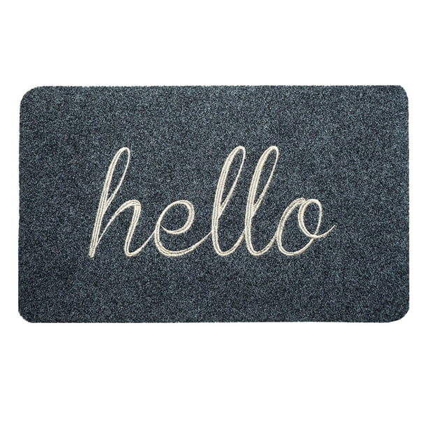 Door Mat, Welcome Hello Mat Front Floor Doormat Entry Rug for Outdoor ...