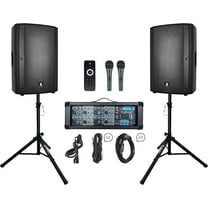 Proreck Club 6000 15-inch 6000W Stereo PA Speaker System, Bluetooth, 2 ...