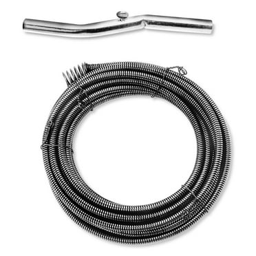 DrainX Power Pro 50-Ft Drain Auger with Drill Adapter, Steel Drum ...