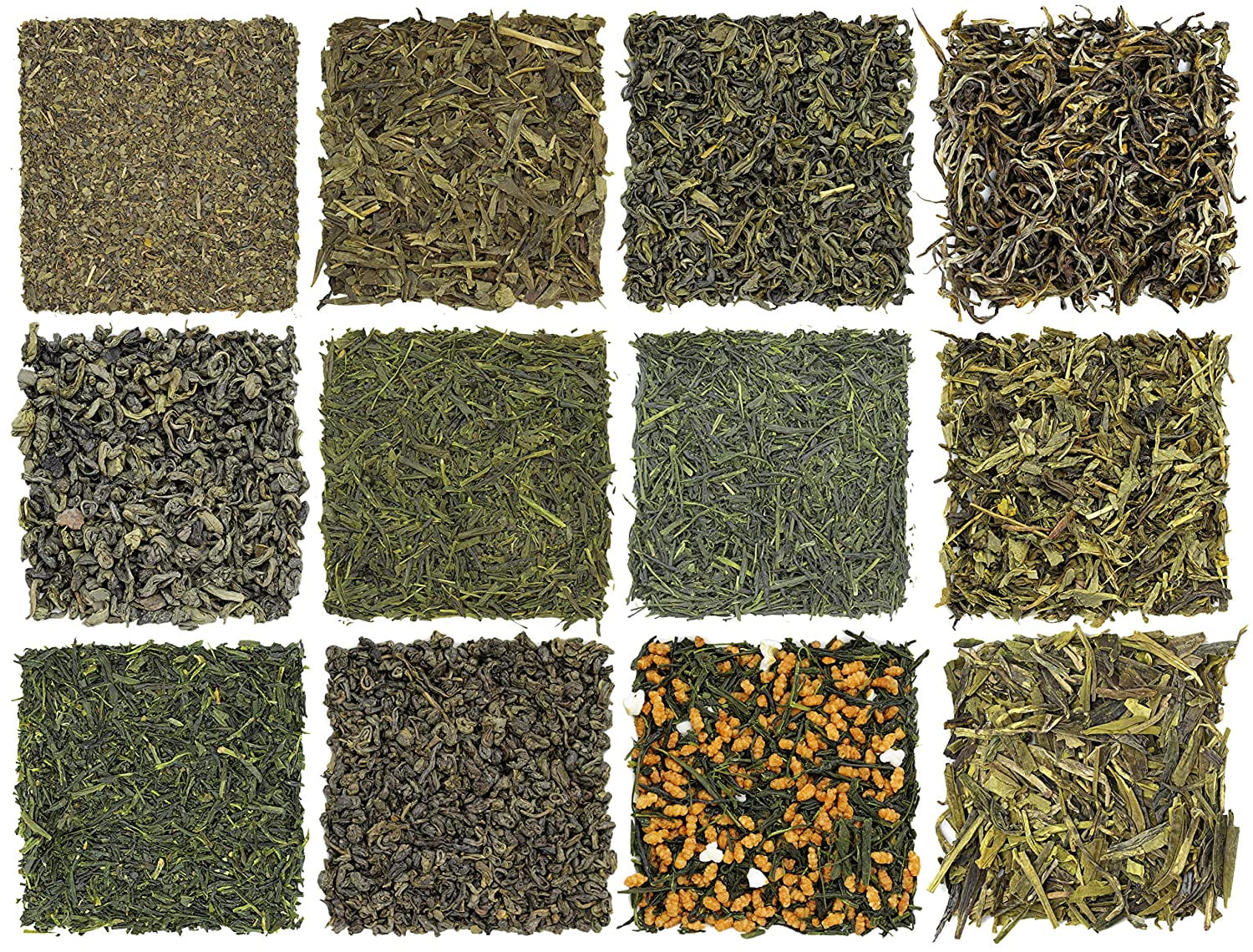 Solstice Loose Leaf Green Tea Sampler (12-Tea Variety Set) - Gunpowder ...