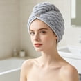 Bathwe Hair Towel Wrap for Women, Ultra Absorbent Twist Hair Turban ...