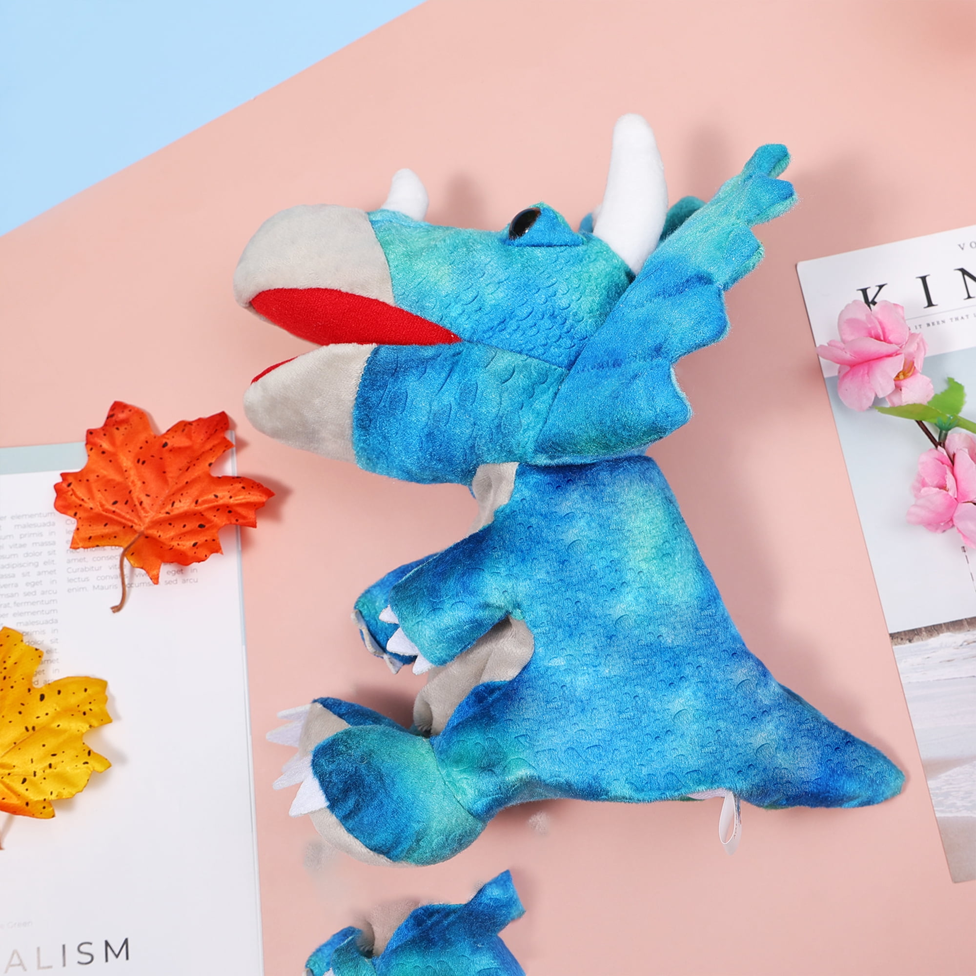 IMISSILLEB Dinosaur Hand Plush Toy, Cartoon Animals Hand Puppets for ...