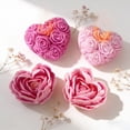 2Pcs Flower Heart Silicone Molds Easy Demolding Silicone Baking Mould ...