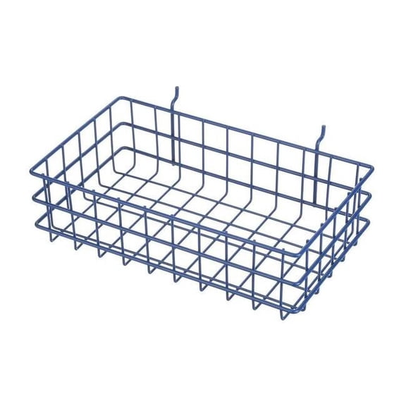 Marlin Steel Wire Products Rectangular Storage Basket, Steel, Silver ...