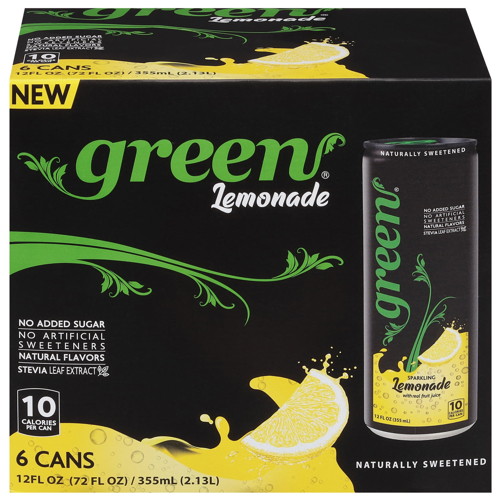 Green - Sparkling Lemonade - Case of 4-6/12 FZ - Walmart.com