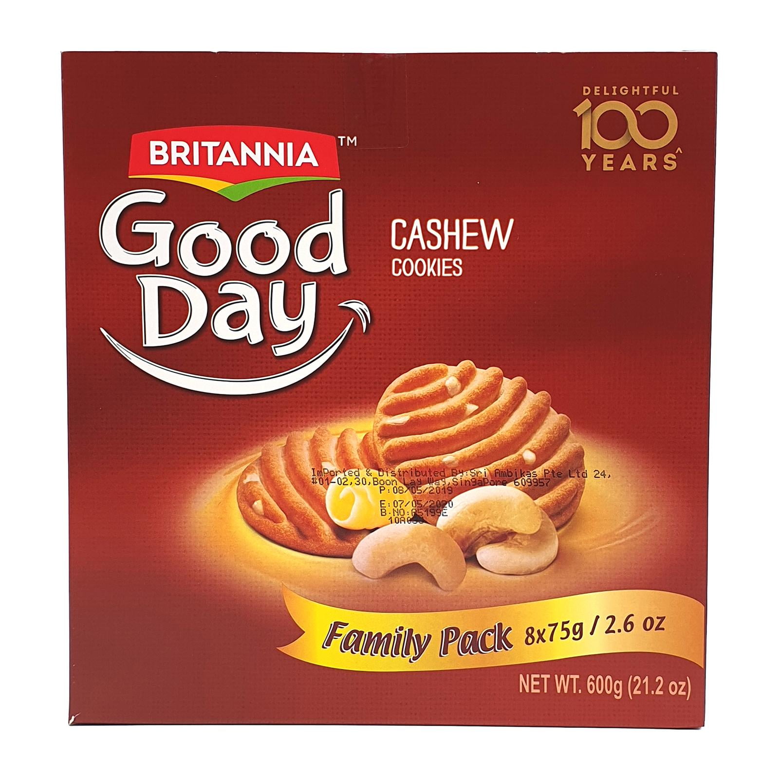 Britannia Good Day Cashew Cookies 600 Grams - Walmart.com