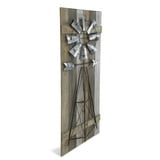 Contemporary Home Living 39.5" Gray and Brown Handcrafted Windmill with ...
