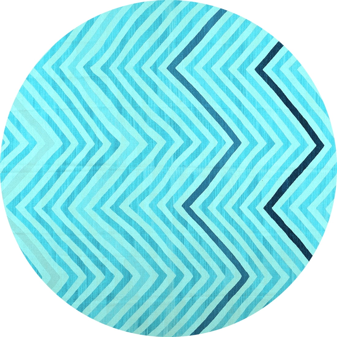 Ahgly Company Indoor Round Abstract Light Blue Contemporary Area Rugs ...