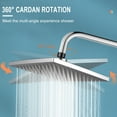 Fuebueo High Pressure Rain Shower Head Combo - Wide Rainfall Showerhead ...