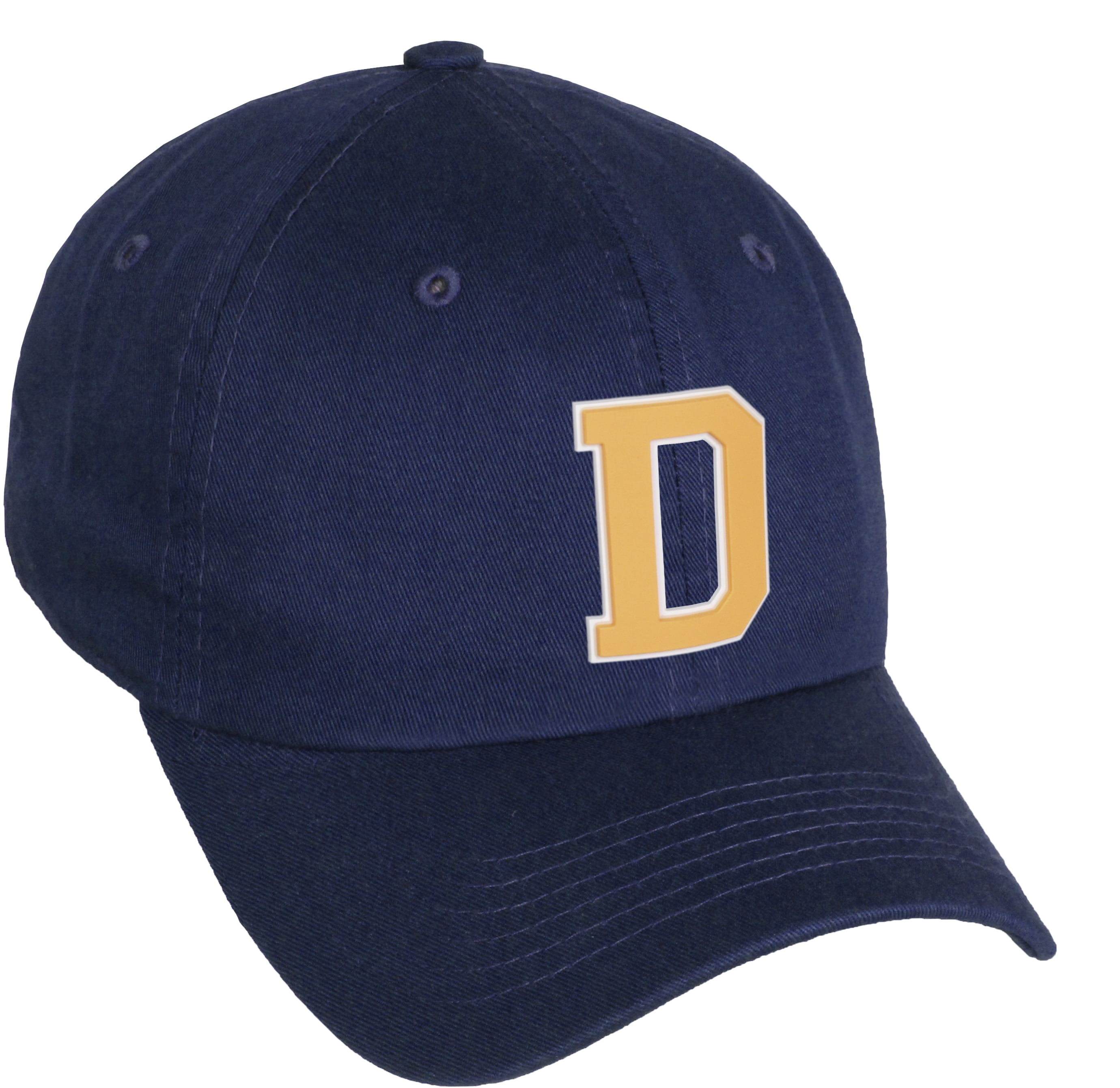 Daxton Classic 3D Varsity White Neon Orange Initial Letters Baseball ...