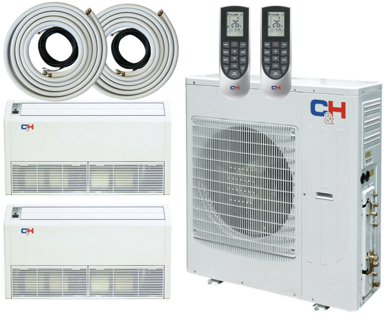 Buy Cooper&Hunter Dual Zone 24,000 BTU Cover 1500 sq ft 20 Seer 12K12K ... Buy Cooper&Hunter Dual Zone 24,000 BTU Cover 1500 sq ft 20 Seer 12K12K ...