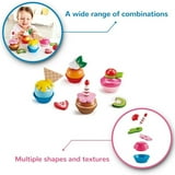 Hape: Cupcakes - 18pcs, Colorful Wooden Desserts Playset, Mix & Match ...