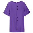 Confree Kids Girls Tshirts Solid Color Short Sleeved Round Neck Tee ...