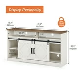 Tall Highboy TV Stand for 65+ Inch TV White - Walmart.com