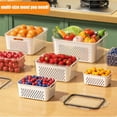 3-Pack Produce Saver Containers for Fridge, 4-in-1 Fruit Storage with ...