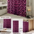 Bathroom Shower Curtain Pink Leopard Texture Pattern Waterproof Shower ...