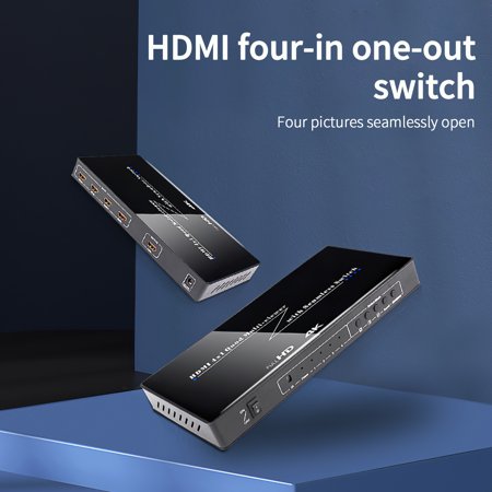 Konesky HDMI Multiple Screens Digital 4 Input 1 Output Ports HDMI ...
