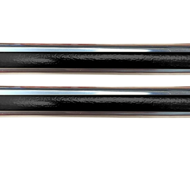 Vintage Style 5/8" Black & Chrome Side Body Trim Molding - Walmart.com