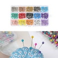 200/500/900Pcs 4mm Round Head Sewing Pins With Storage Box Color Coded ...