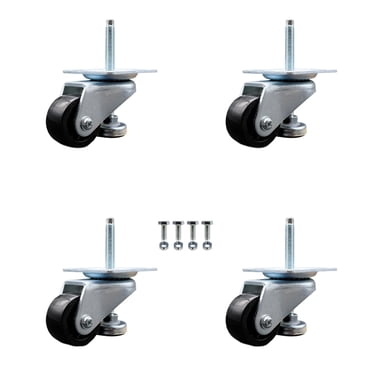 4-Piece Caster Set with Adjustable 6-inch Leveling Jacks for Baker ...
