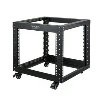 BENTISM 12U Open Frame Server Rack, 15''-40'' Adjustable Depth, Free ...