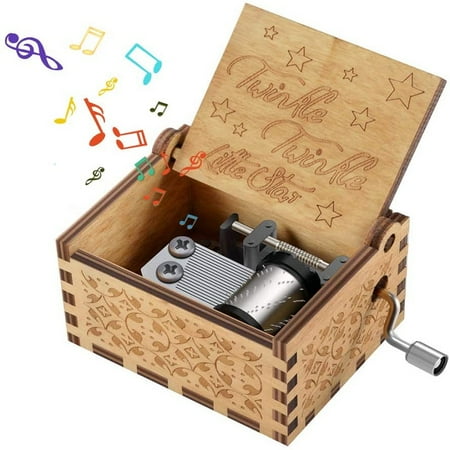 Peggybuy Wooden Hand-Crank Music Box Musical Box Orgel | Walmart Canada