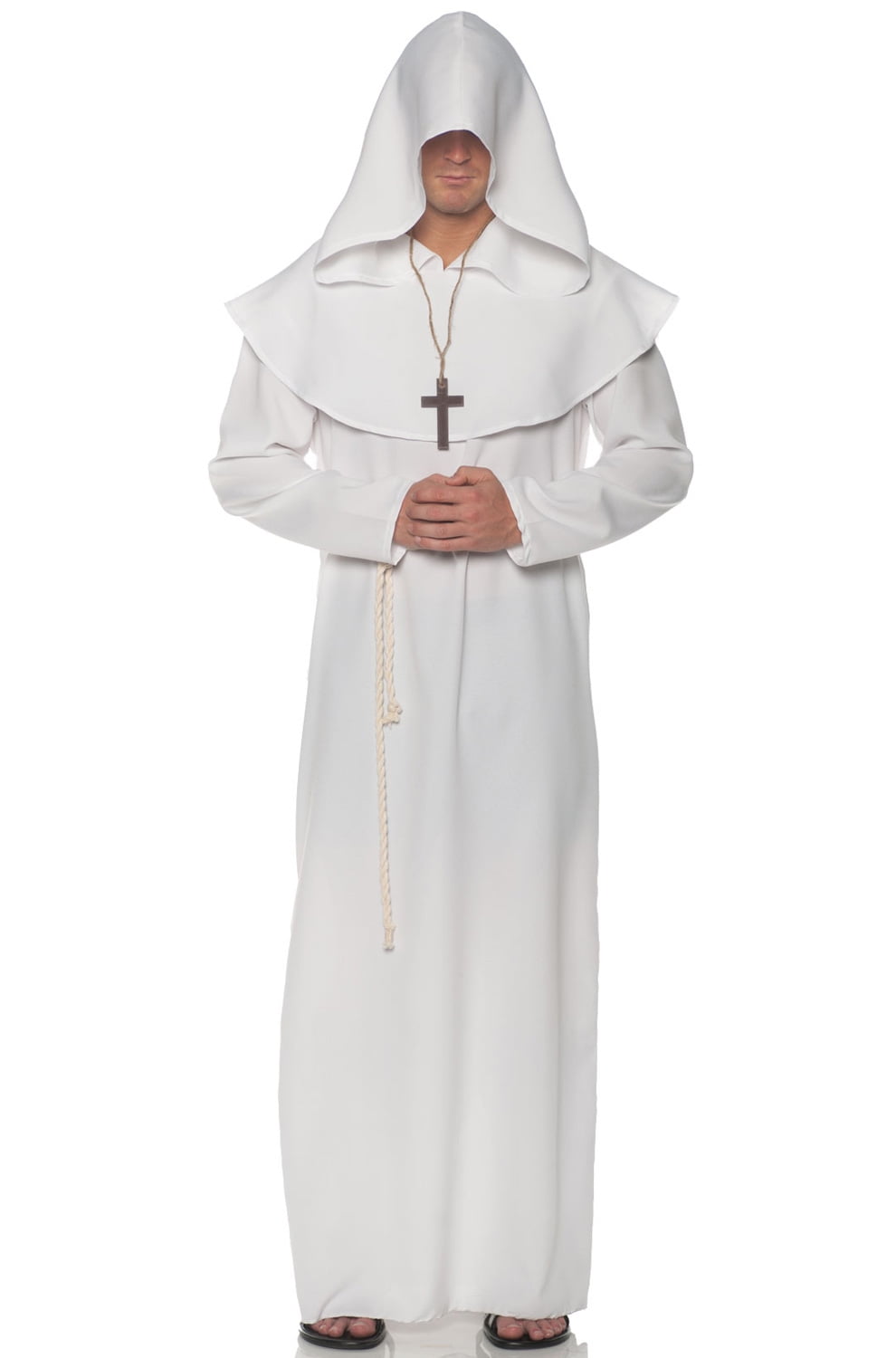 Religious Monk Adult Costume (White) - Walmart.com
