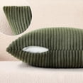 Corduroy Decorative Throw Pillow Covers 26x26 Set of 2 for Sofa Living ...