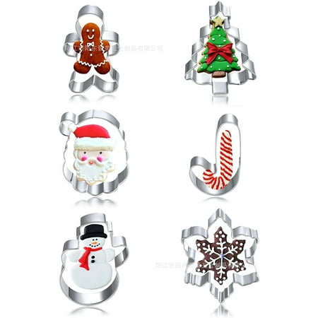 Large Christmas Cookie Cutters, 4.25" Holiday Cookie Cutters Shape with ...