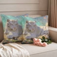 Aesthetic White Tiger Outdoor Waterproof Pillow Covers, Abstract Art ...