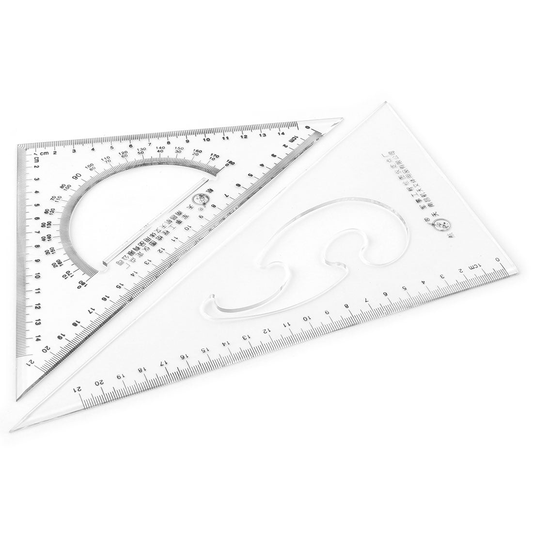 Unique BargainsSchool Plastic Drawing Stationery Right Angle Triangle ...