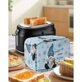 Blue Christmas Toaster Cover 4 Slice, Large Kitchen Appliance Covers ...