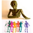 UpBrands 120 Halloween Toys Stretchy Skeleton, 12 Colors Bulk Party ...
