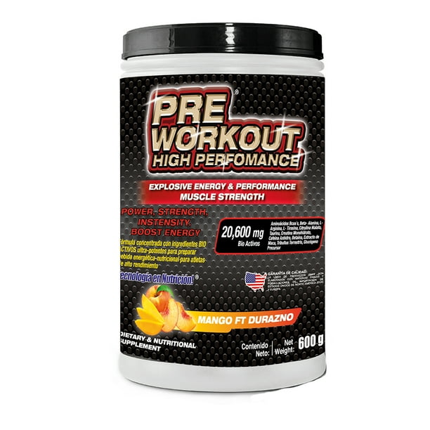 Pre workout F&NT con AMINOÁCIDOS BCAAs SABOR Mango/Durazno 600 g ...