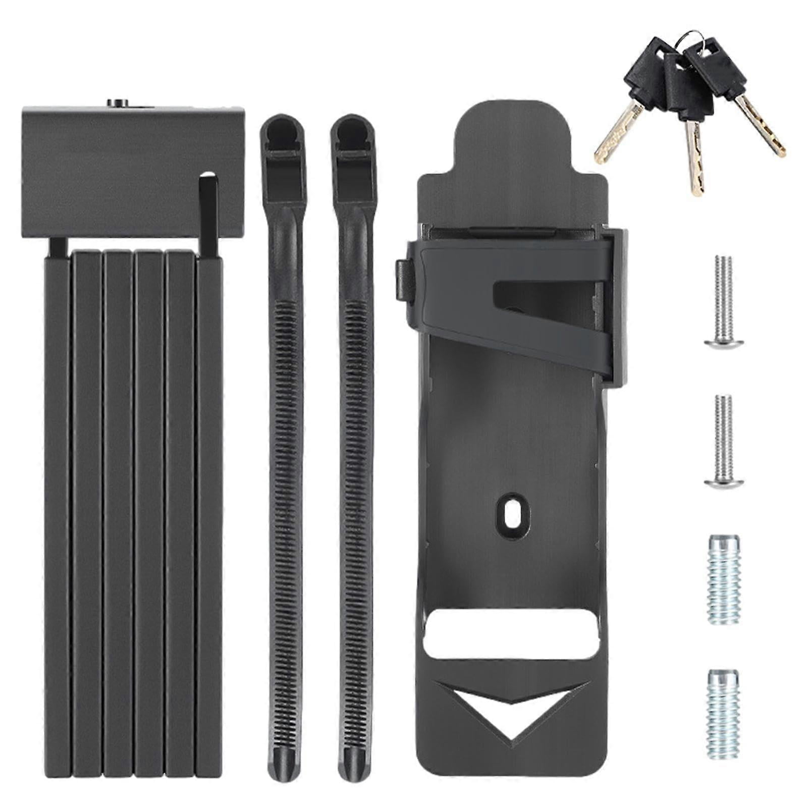Foldable Lock HeavyDuty With Mounting Bracket Included 3 Keys AntiTheft ...
