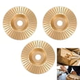 Fareti 3-Piece Angle Grinder Wood Carving Disc Set, Polishing Pad for ...