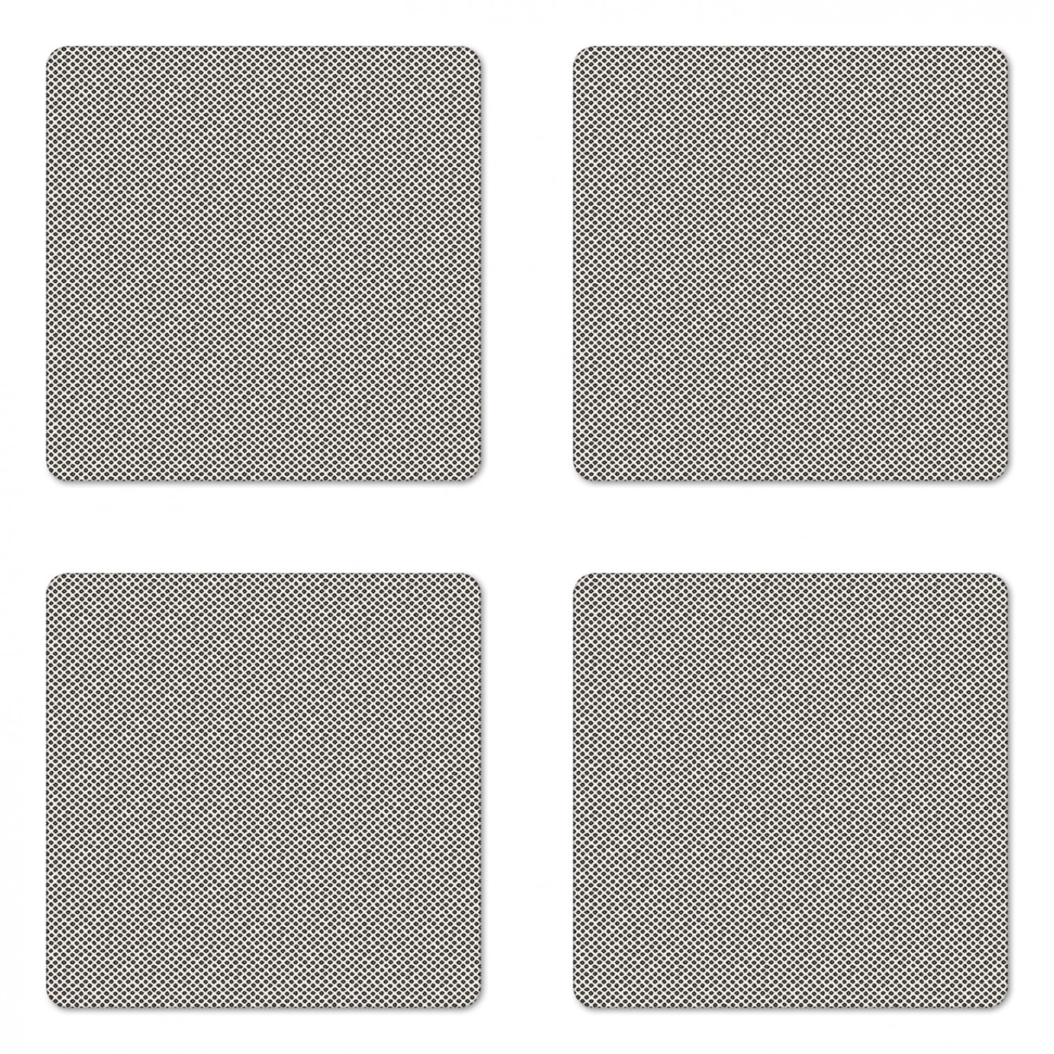 Geometric Coaster Set of 4, Circular Rhombus Shapes in Diagonal Line ...