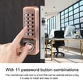 BOKYAN Mechanical Smart Digital Push Button Door Lock Keypad Keyless ...