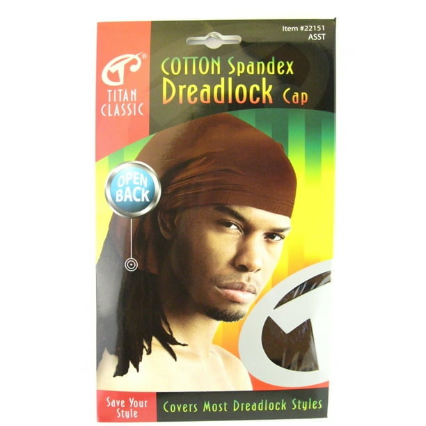 Titan Classic Adult Unisex Open Back Cotton Spandex Dreadlock Cap Hat ...