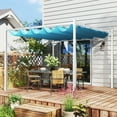 Homiyad 10' x 10' Retractable Pergola Canopy with Magnetic Fixture ...