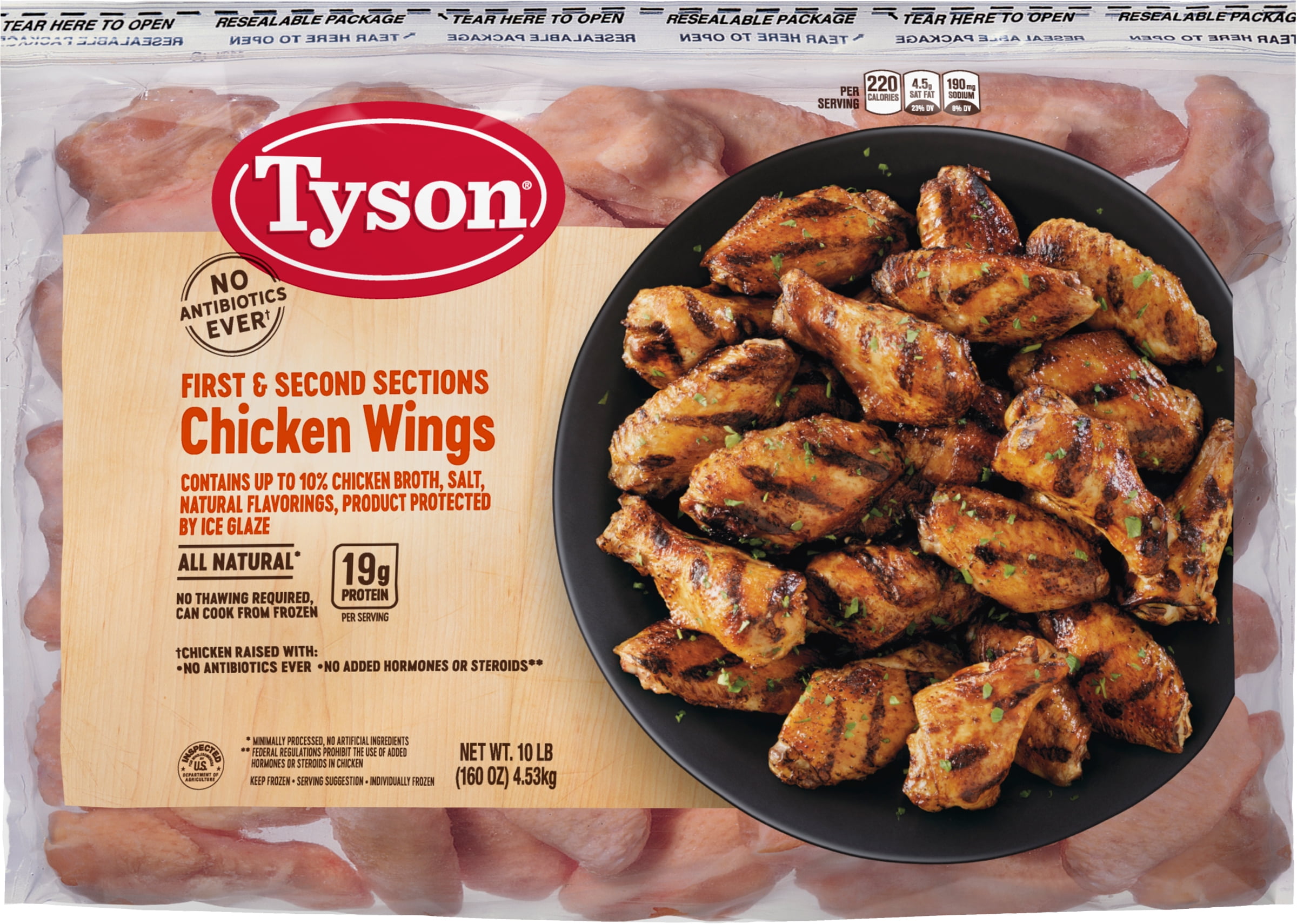 Tyson Chicken Wings 10 Lbs