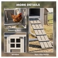 Chicken Coop Wooden 82", Hen House for 2-3 Chickens, Outdoor Coop with ...