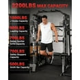 IdealHouse 2200LBS Smith Machine Home Gym, All-in-One Power Cage Squat ...