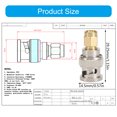 BNC Signals Adapter Connectors Metal Male and Female Ends Conversion ...